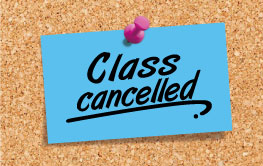 Special Announcement - All Morning classes are cancelled today (13Nov ...