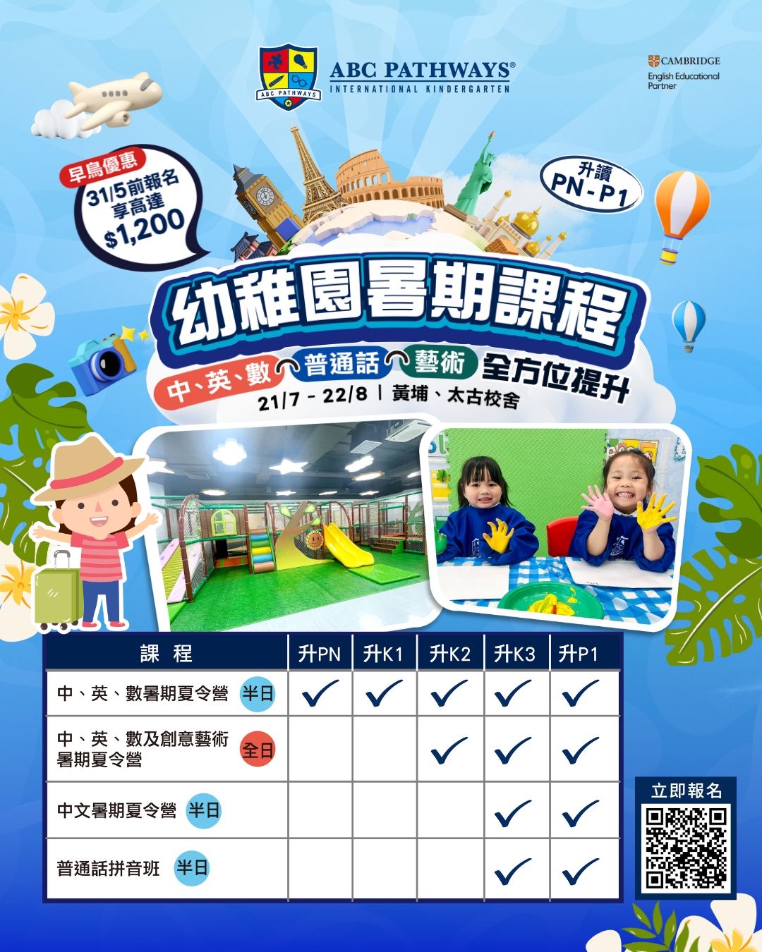 暑期英文英語課程 | 兒童暑假班/Playgroup - ABC Pathways